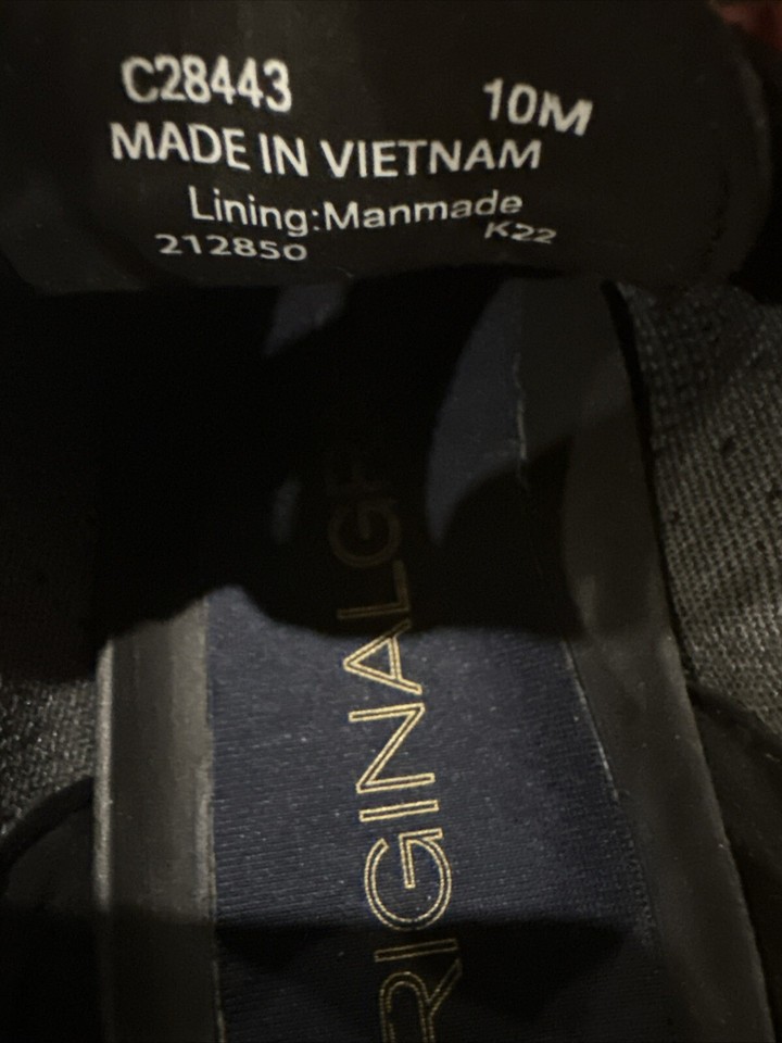 Cole Haan Mens C28443 Øriginalgrand Wingtip Oxford Black Knit Shoes ...