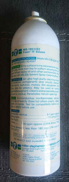 VINTAGE MILLER STEPHENSON FREON TF SOLVENT MS-180 for sale online | eBay