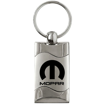 Mopar Rectangular Wave Key Ring (Silver) | eBay
