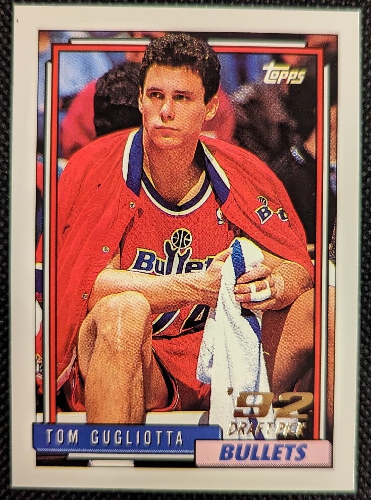 1992 Topps TOM GUGLIOTTA RC #258 Rookie Washington Bullets | eBay