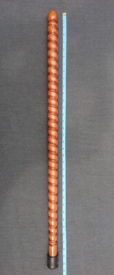 Walking support,cane,heavy,strong,self defense,hand carved, thread ...