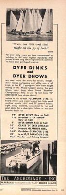 1965 Dyer Dinks Dhows The Anchorage Warren RI Vintage Print Ad A5 | eBay