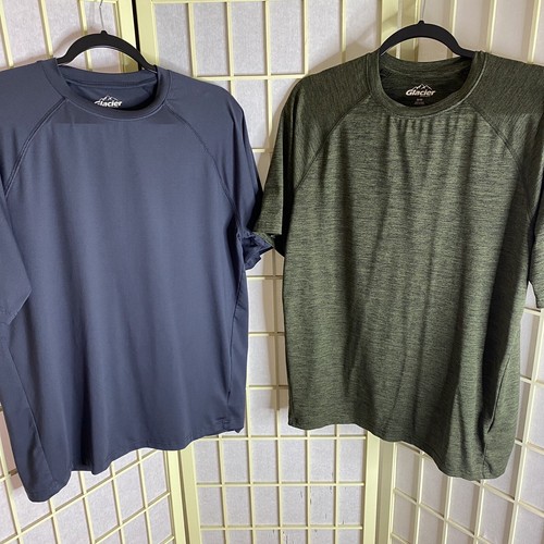Glacier Performance Men's Everyday Tee-Shirt 2-Pack Chambray/Navy ...