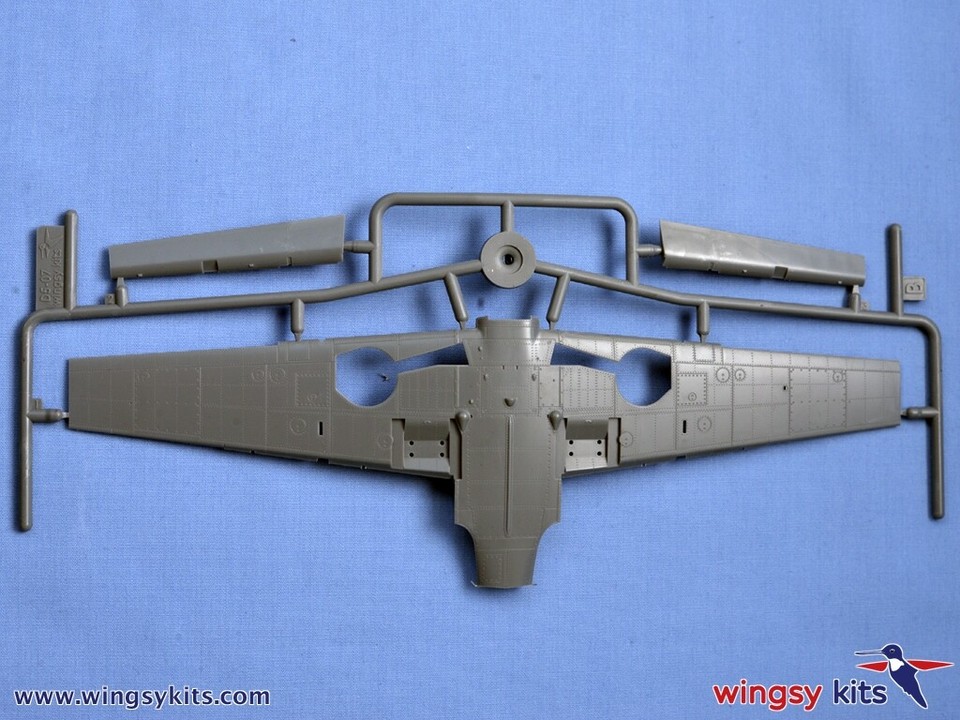 Bf 109 E-1 Messerschmitt "Emil" (Plastic model kit) 1/48 Wingsy Kits D5 ...
