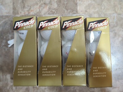 Mixed Lot 12 used PINNACLE Golf Balls - Various GOLD Models for Play or ...
