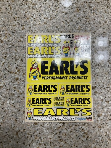 Vintage Autographics 634 EARL’S Decal Sticker Sheet RC Pan Car Body ...
