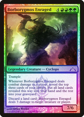 Borborygmos Enraged FOIL Gatecrash NM Red Green Mythic Rare MTG CARD ...