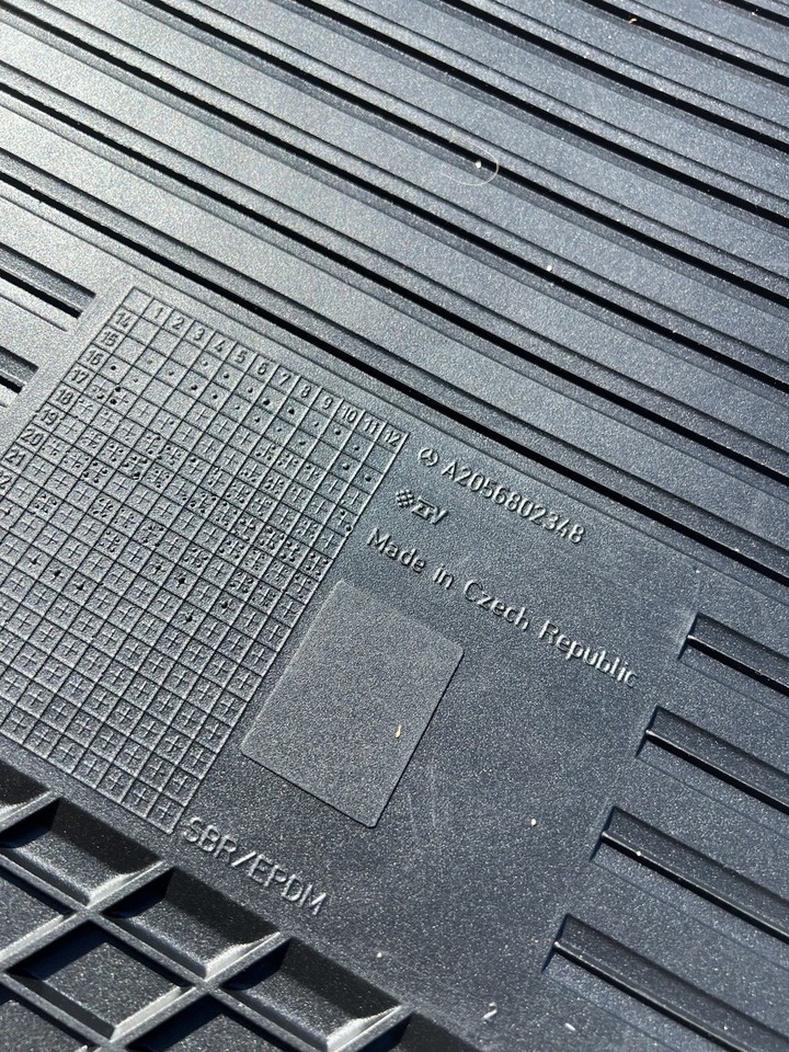 2015-2021 Mercedes-Benz W205 Rubber Floor Mats Mat C300 C63 AMG GENUINE ...