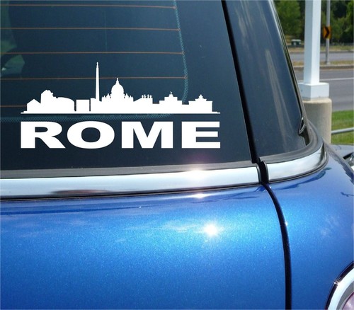 ROME ITALY CITY SKYLINE CITYSCAPE CAR WALL DECAL BUMPER STICKER | eBay