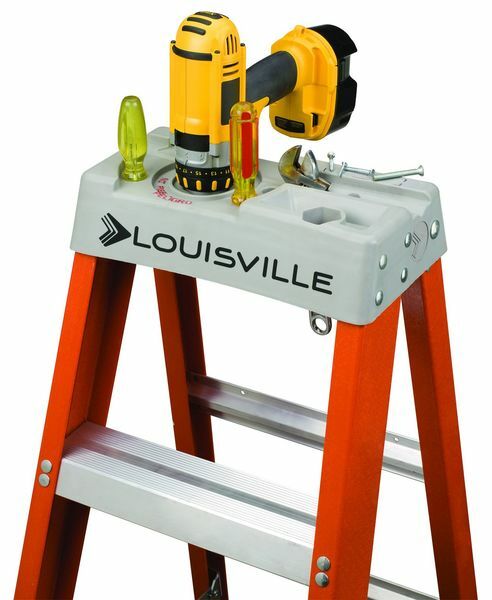 Louisville FS1504 Type Ia Step Ladder 4 FT 300 LB Fiberglass for sale ...