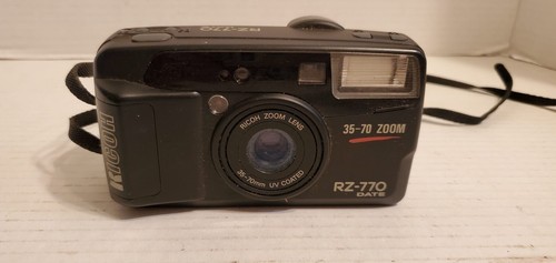 Retro Ricoh RZ-770 Date 35mm Film Camera Flash Autowind VGC Panorama 35 ...