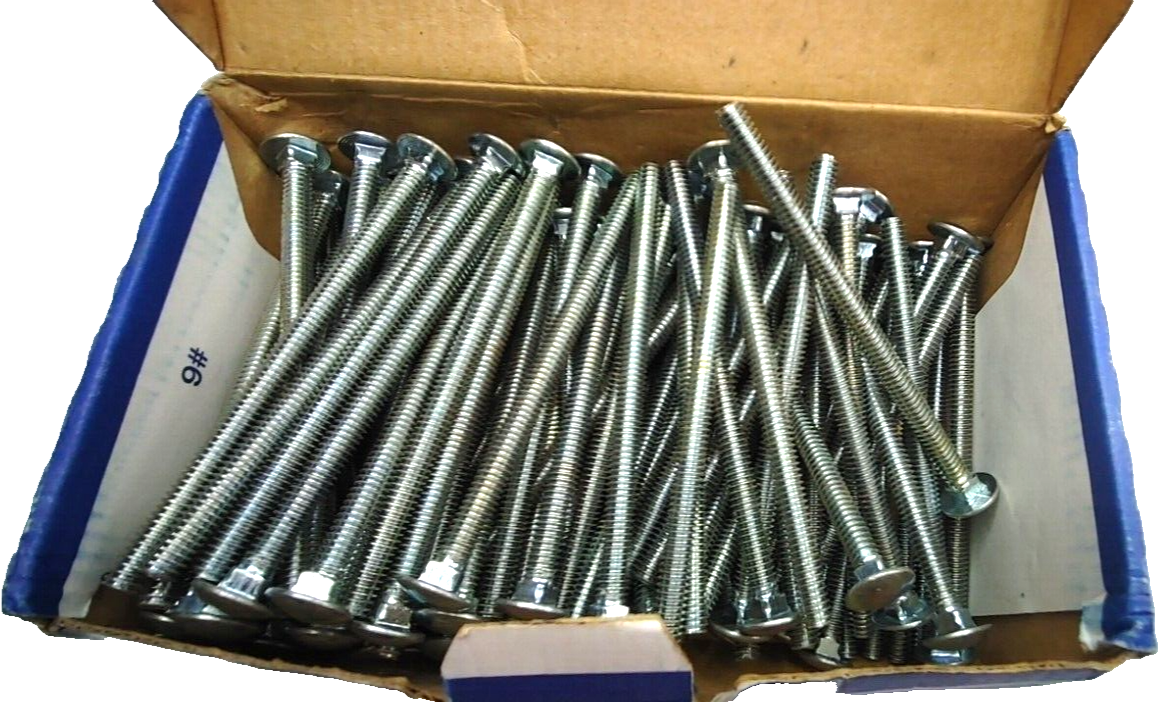 Lot of 97 Midwest Fasteners 01061 1/4"-20 TPI x 4" Bolt Carriage Zinc ...