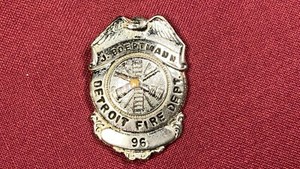 Vintage Detroit Michigan Fire Department Badge Shield Fireman | eBay