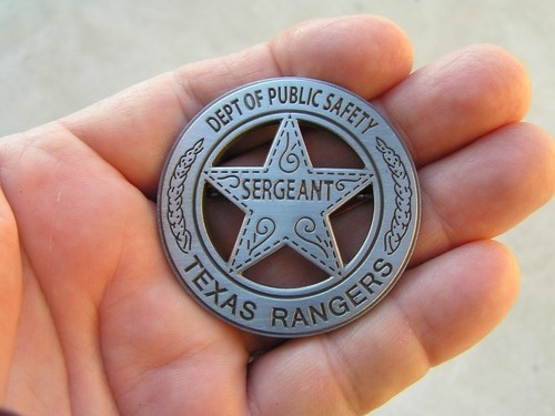 WALKER TEXAS RANGER BADGE - HIGH QUALITY Silver Plated - Sheriff ...