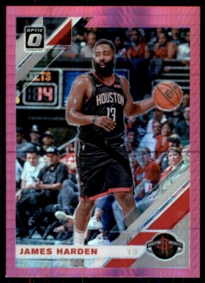 2019-20 Optic Pink Hyper Prizm James Harden Houston Rockets #68 ...