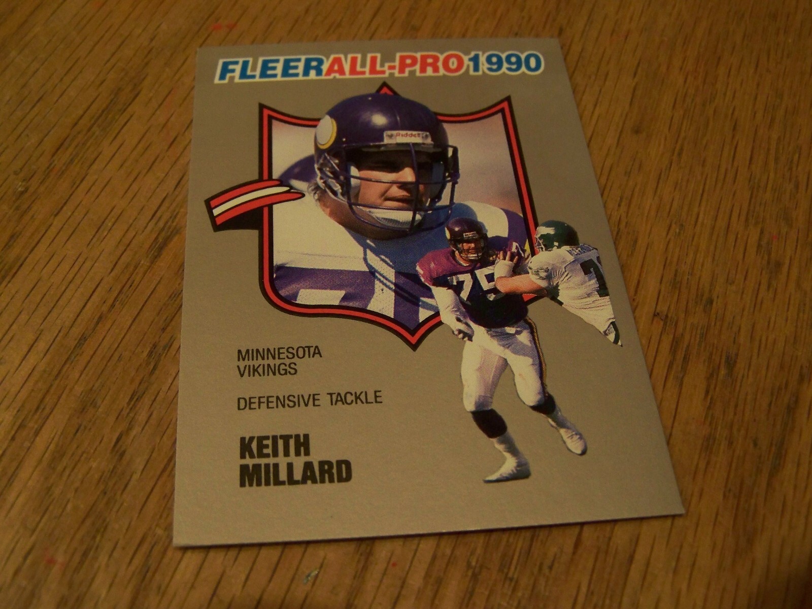 KEITH MILLARD 1990 FLEER ALL - PRO FOOTBALL CARD # 12 | eBay