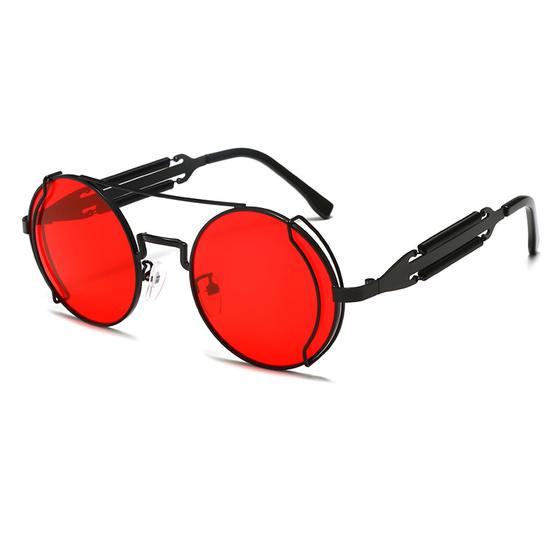 Metal Round Punk Style Sunglasses Men Women Classic Retro Outdoor ...