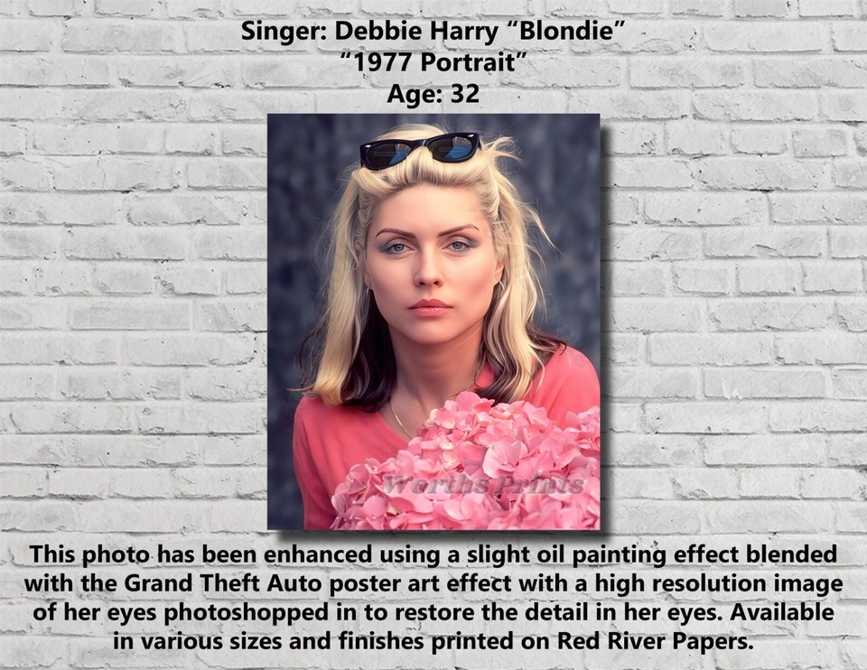 Debbie Harry Vintage 1977 Portrait ENHANCED Various Options | eBay