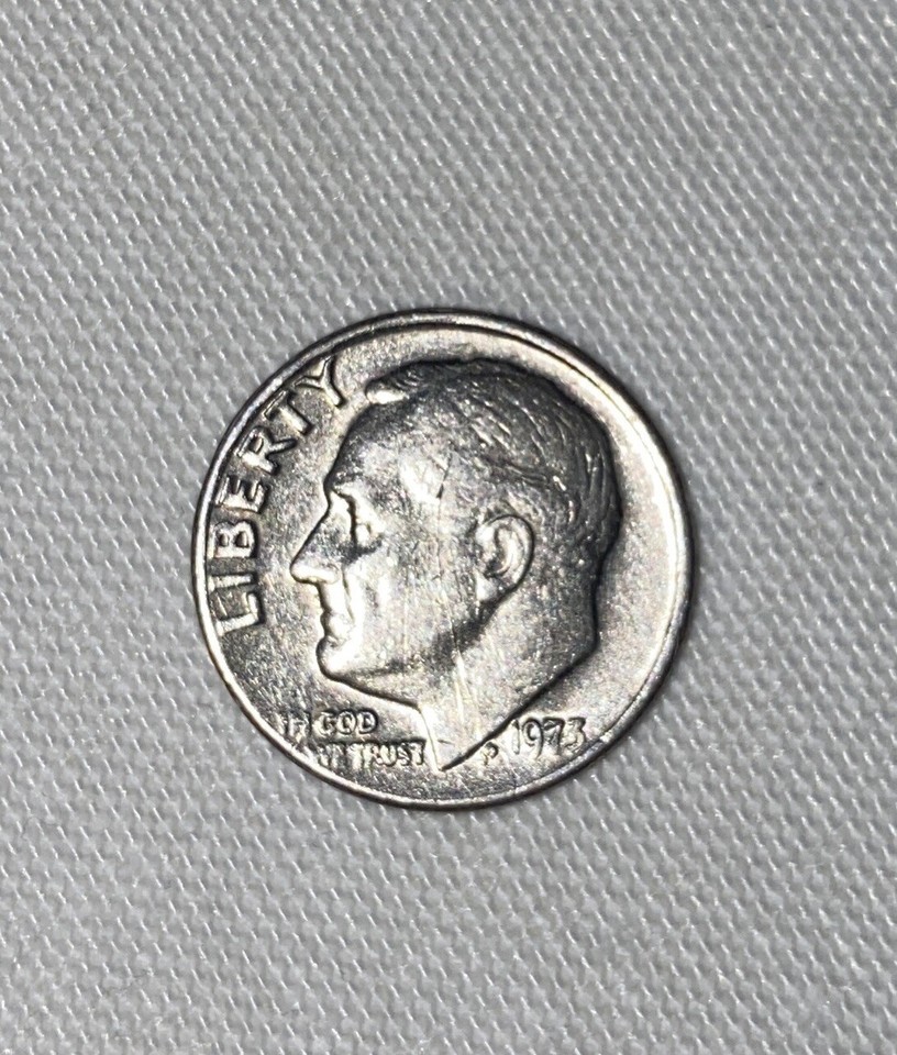 Error 1973 Dime No Mint Mark Double Die Numbers | eBay