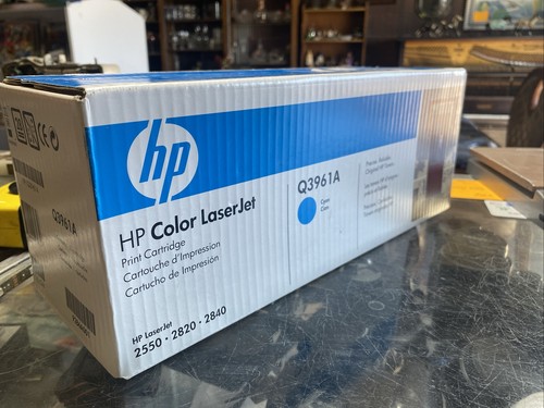OEM Genuine HP Color LaserJet Print Cartridge Cyan Q3961A for 2550 2820 ...