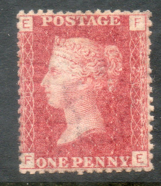 QV 1858 1d penny red plates fine mint, multi listing 46 stamps to ...