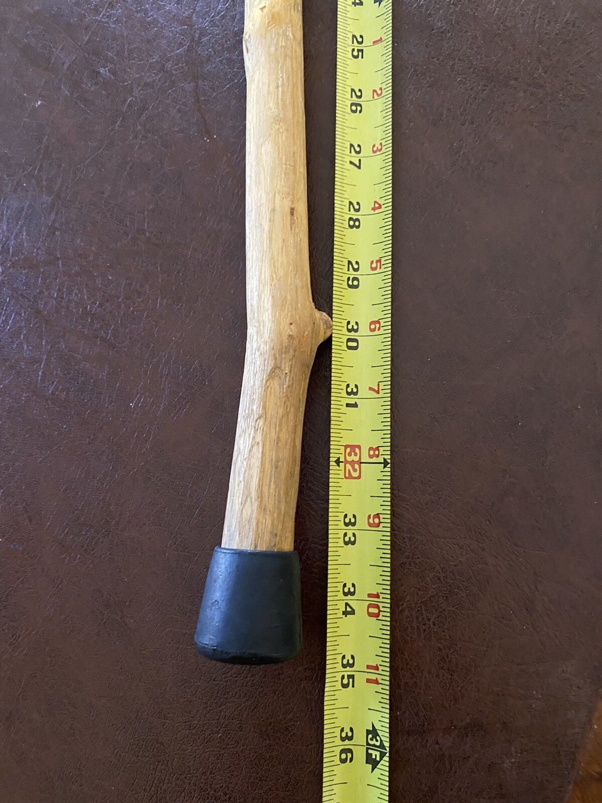 antique primitive walking stick - Gem