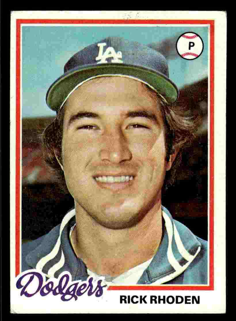 1978 Topps Rick Rhoden #605 - Los Angeles Dodgers | eBay