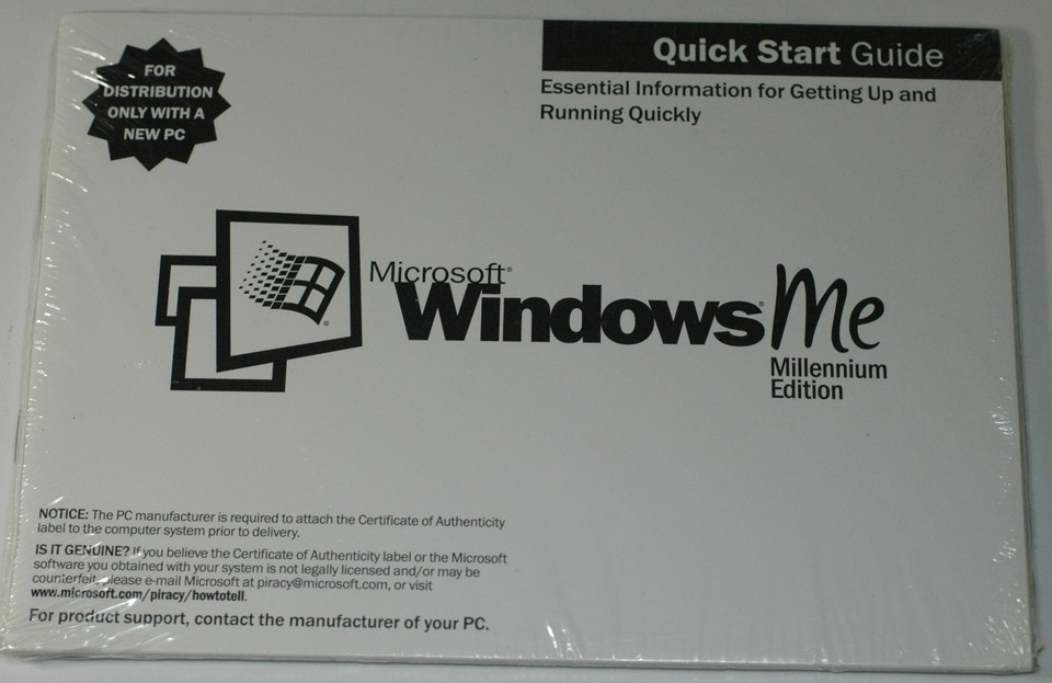 Microsoft Windows ME Millennium Edition Unopened New | eBay