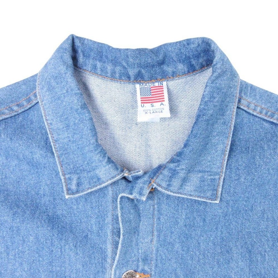 90S Vintage Taica Corporation Tyca Usa Embossed Logo Denim Jacket ...