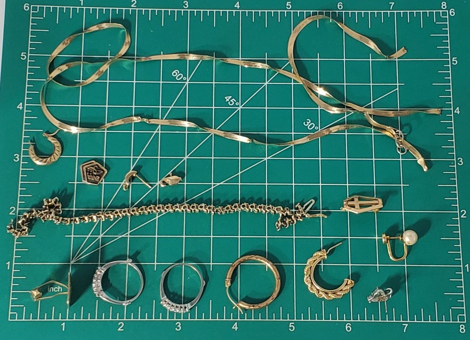 10K Gold Scrap or Not Wear Repair Craft Melt Solid Gold Jewelry Lot | eBay