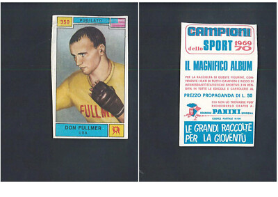 Don Fullmer (USA) Panini Boxing CARD 1969 n.350 G | eBay