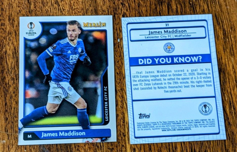 (2) 2021-22 Topps UEFA CL Merlin James Madison #21 SILVER BASE | eBay