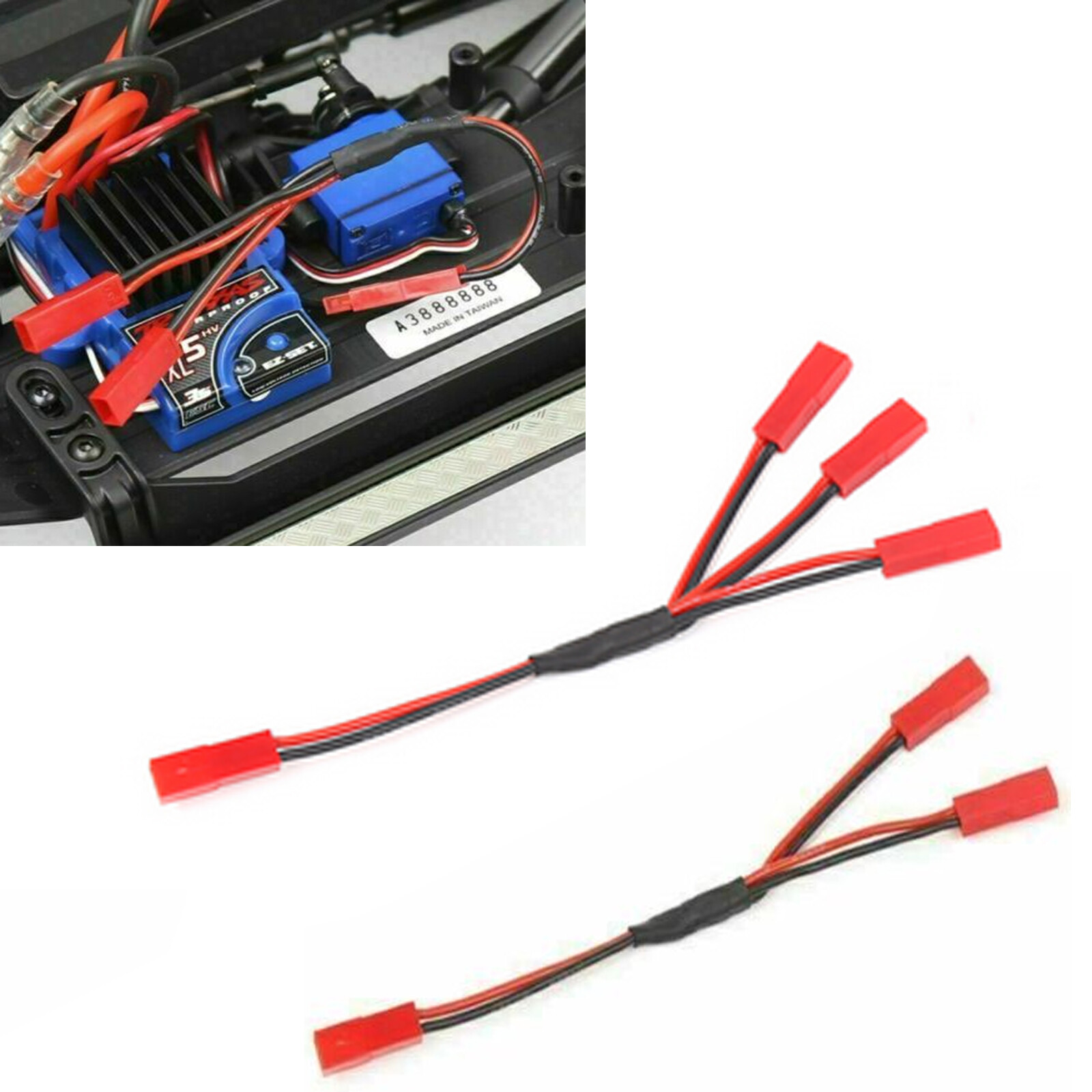 GRC ESC Y Cable Cord Power Supply Y-line Wire for Traxxas TRX-4 1:10 RC ...