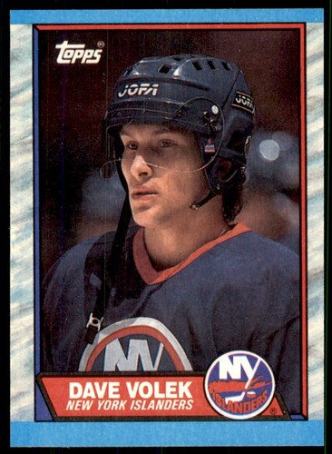 1989-90 TOPPS DAVID VOLEK RC NEW YORK ISLANDERS #85 | eBay