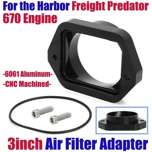 For The Harbor Freight Predator 670 Engine 3" Air Filter Adapter Kit ...