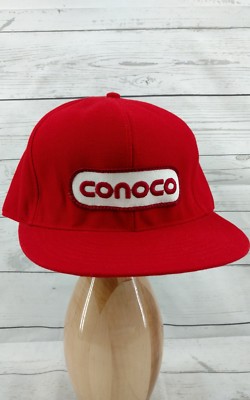 Vintage CONOCO GAS STATION OIL ADVERTISING SNAPBACK PATCH HAT MADE IN ...