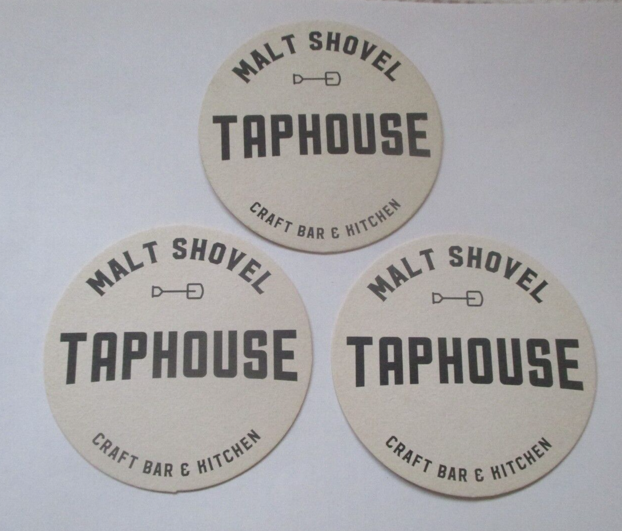 BEER COASTERS SET OF 3 TAPHOUSE CRAFT BAR & KITCHEN GREAT COLLECTORS ...