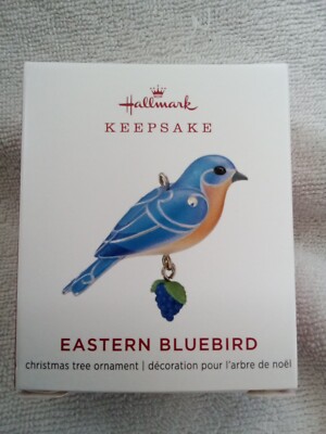 NEW Hallmark Keepsake EASTERN BLUEBIRD Miniature Christmas Ornament ...
