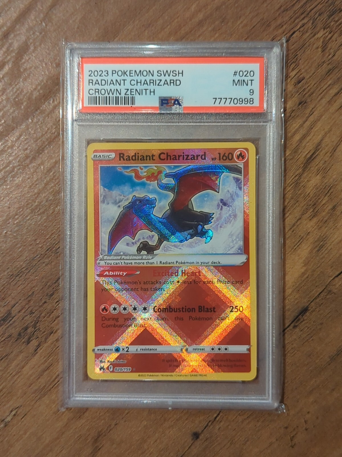 Pokémon TCG Radiant Charizard Crown Zenith 020/159 Holo Radiant Rare ...