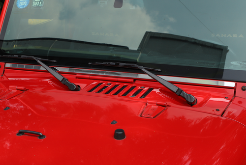 Carbon Fiber Front Rear Window Windshield Wiper Cover For Jeep Wrangler ...