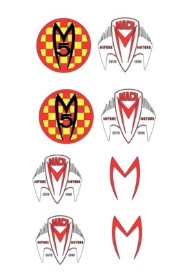 Speed Racer Mach 8 Multi Pack Vinyl Die Decal Sticker-GO SPEED RACER ...