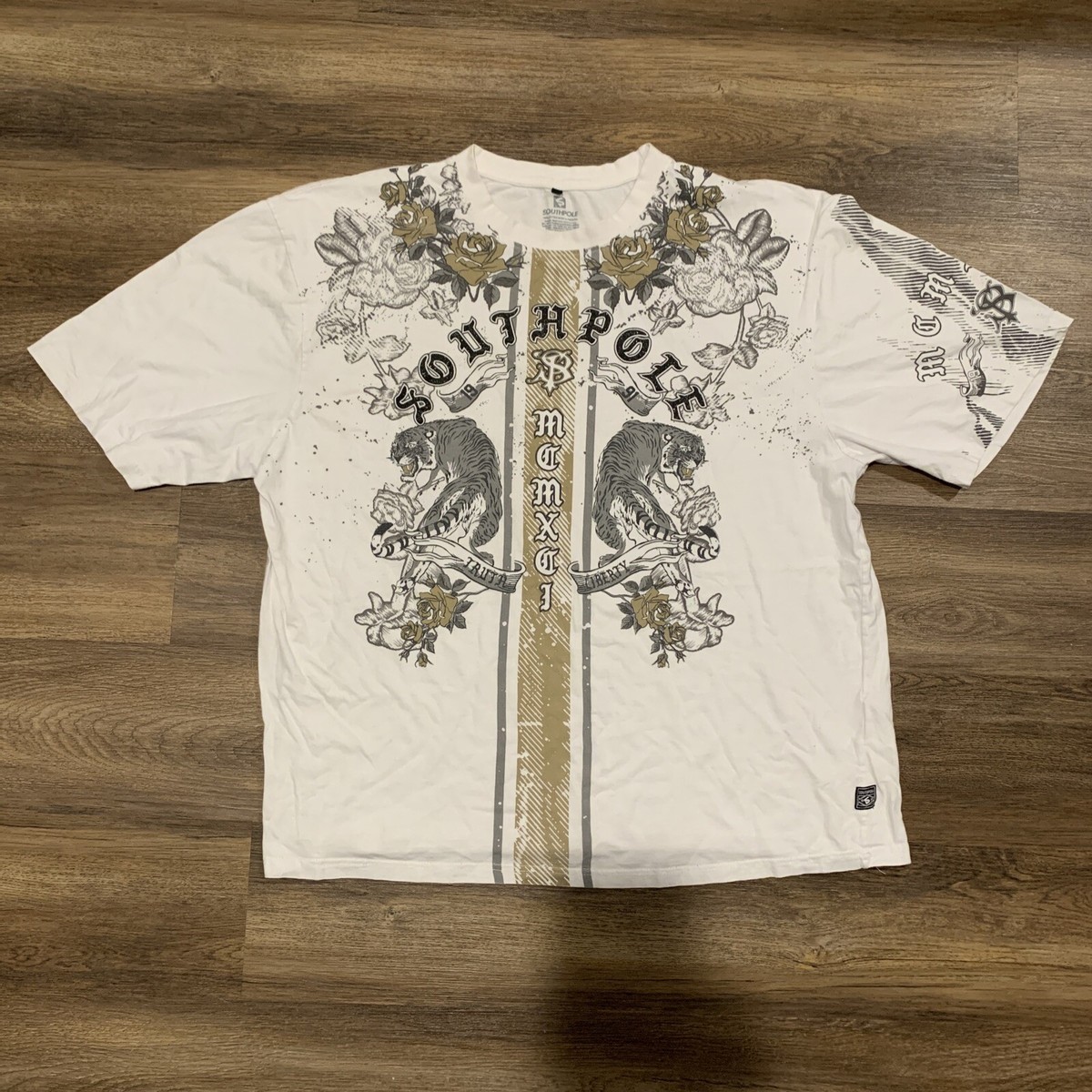 Southpole Premium Shirt Mens 4xb White T Shirt Mcmxci, 100 Southpole Premium Shirt Mens 4xb White T Shirt Mcmxci, 100