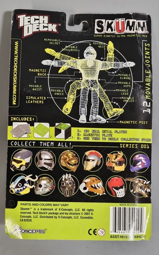 Tech Deck Skumm Super kinetic Ultra Magnetic Men Figure 12 Joints Ram ...