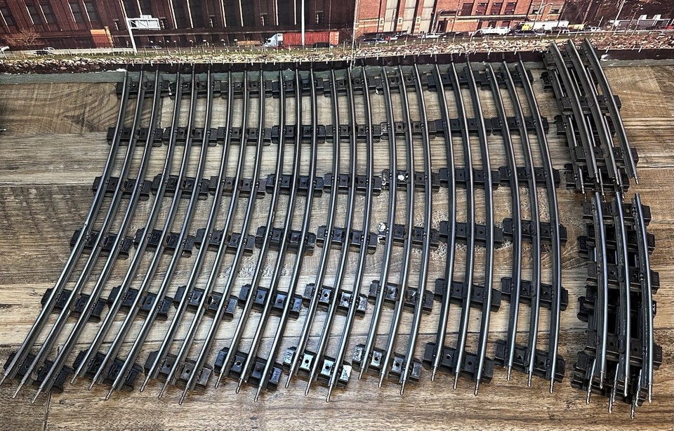 Vintage Lionel Trains O Gauge O72 Track Lot Wide Radius *clean OCC 1/2 ...
