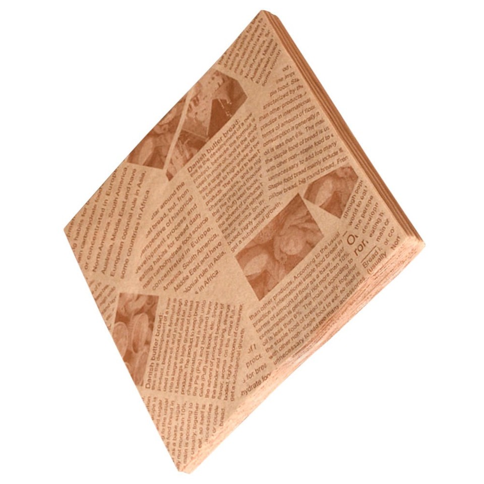 100 Pcs Wood Pulp Paper Sheets Food Wrap Baking Paper for Baked Goods ...