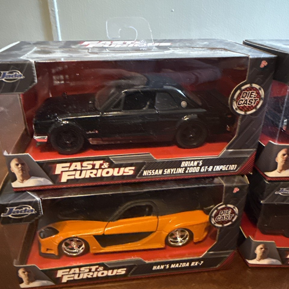 Fast & Furious Jada Diecast Lot Brian Dom Han Cars 1:24 Skyline Charger ...
