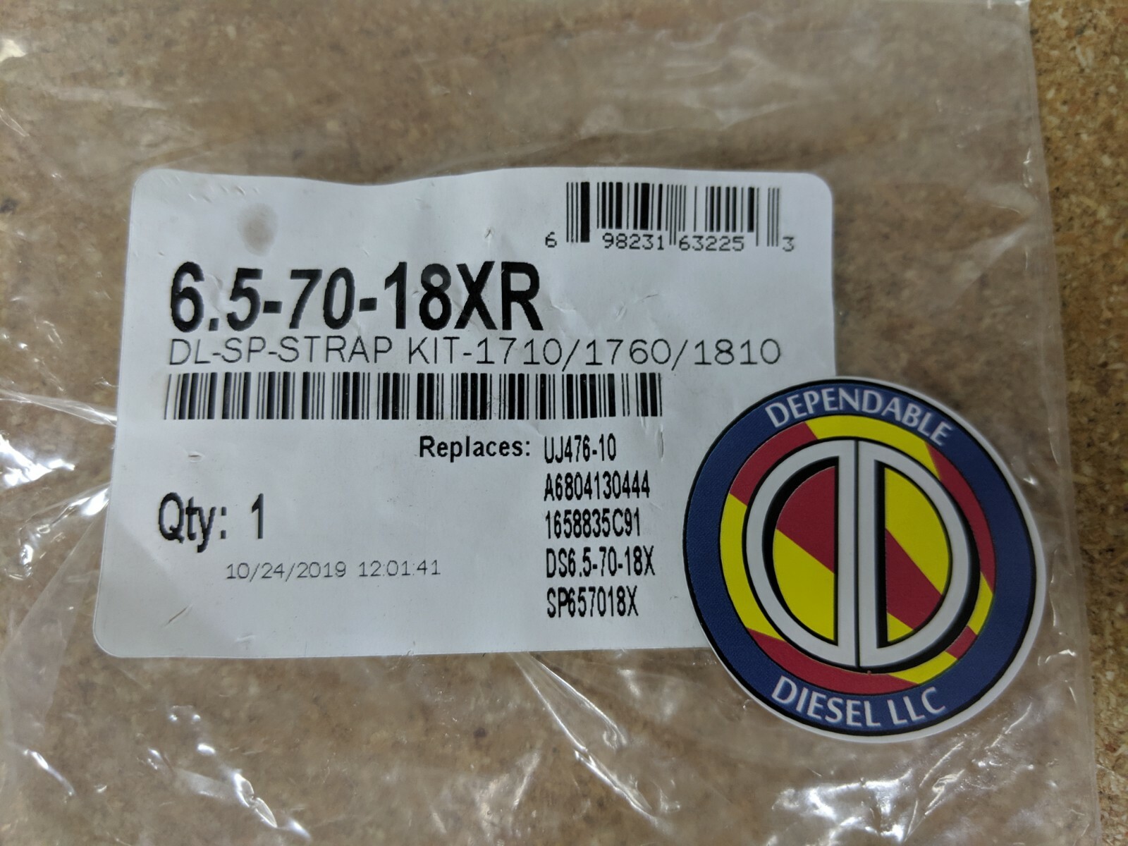 U-Joint Strap Kit for 1710 1760 1810. S-A293 Ref.# Spicer 6.5-70-18X ...