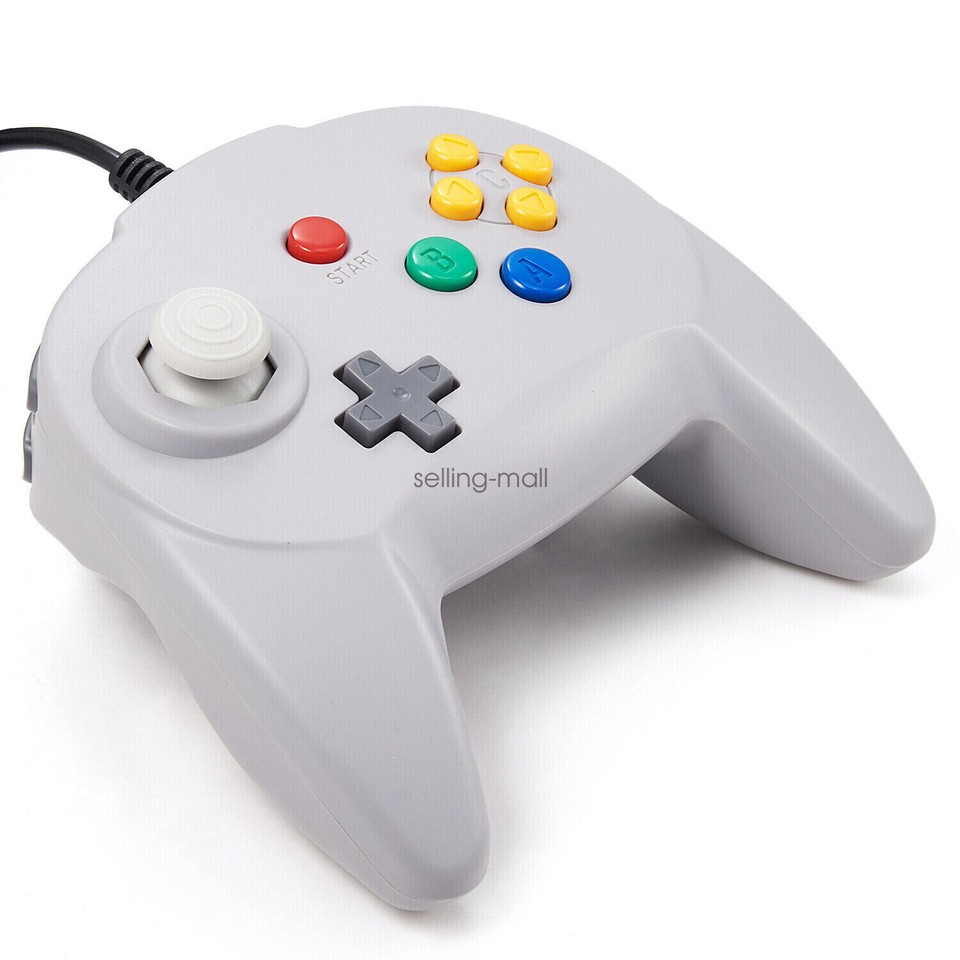 Mini N64 Wired Controllers Joystick Dual Z Button For Nintendo 64 Video ...