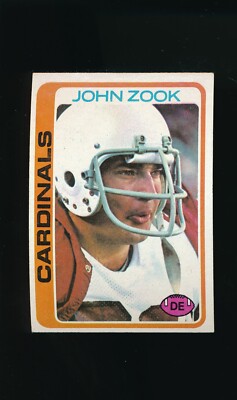 1978 Topps #444 John Zook * Defensive End * St. Louis Cardinals * EX-MT ...