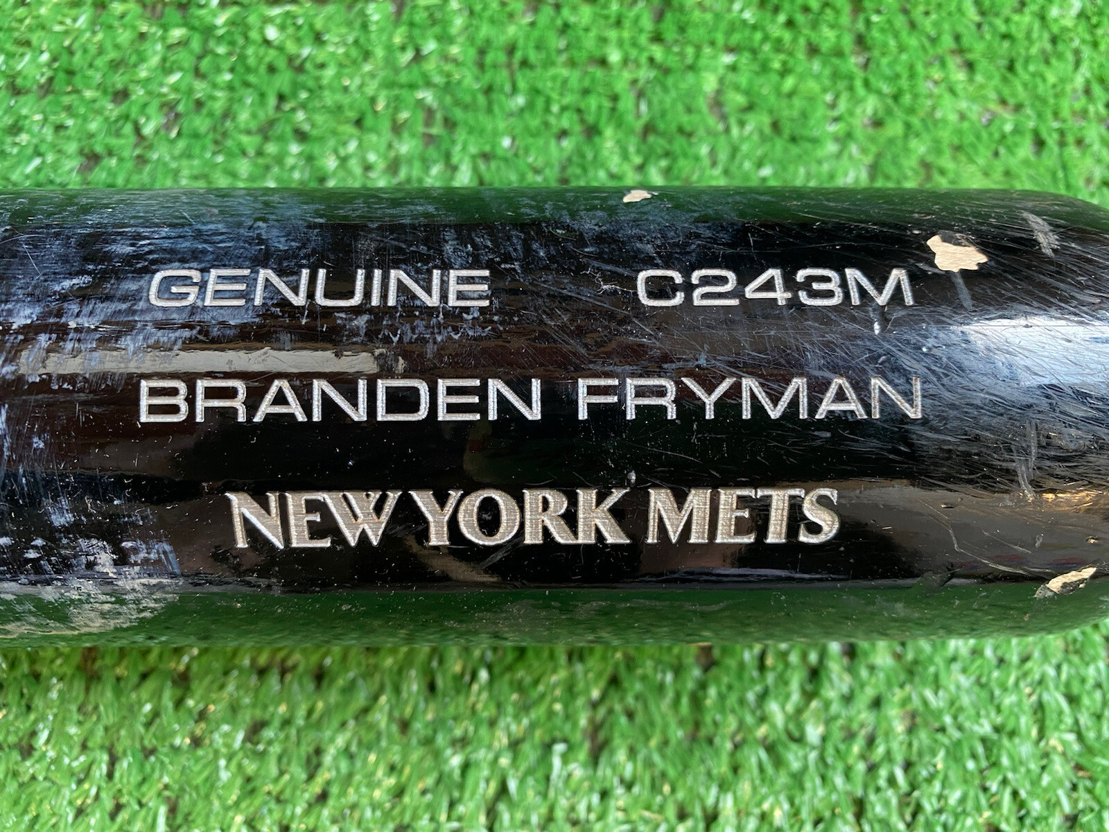NEW YORK METS BRANDEN FRYMAN GAME USED BASEBALL BAT | eBay